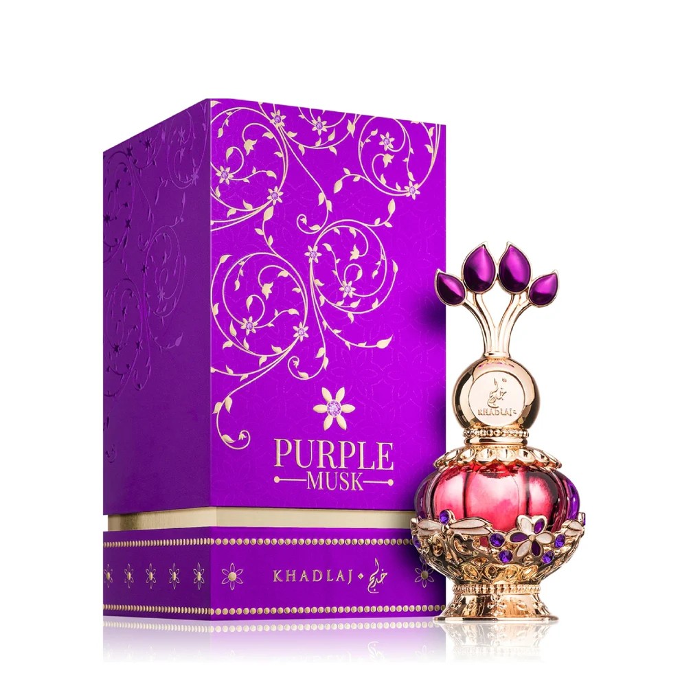 Khadlaj Purple Musk luxury perfume oil – Dubai Perfume Paradise